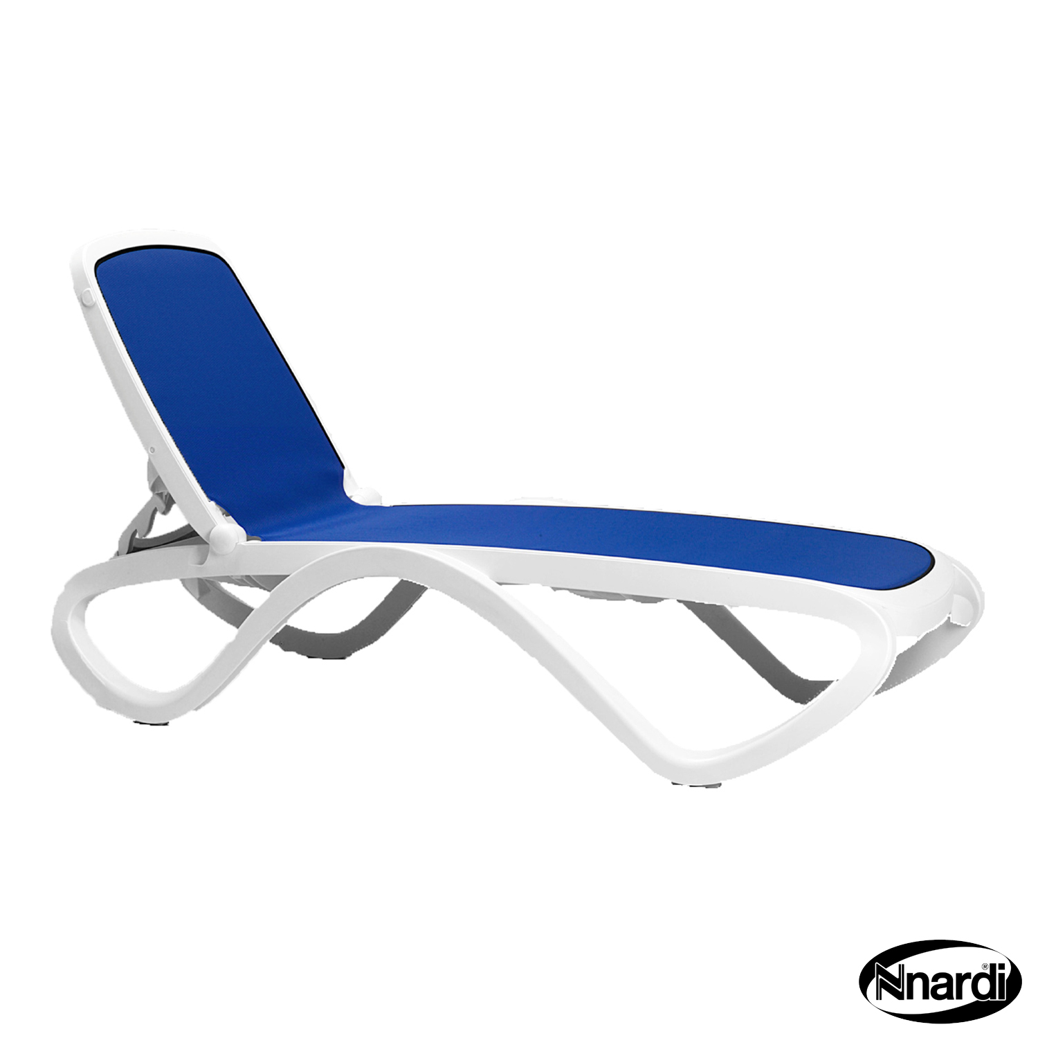 Omega Sun Lounger White-Blue